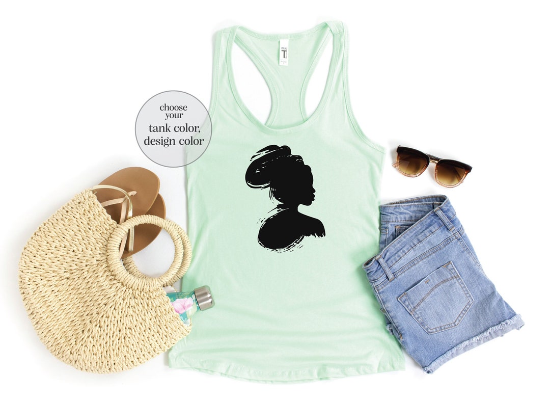 Beautiful Black Lady Tank, Black Woman Tank, Black Girl Magic Tank ...
