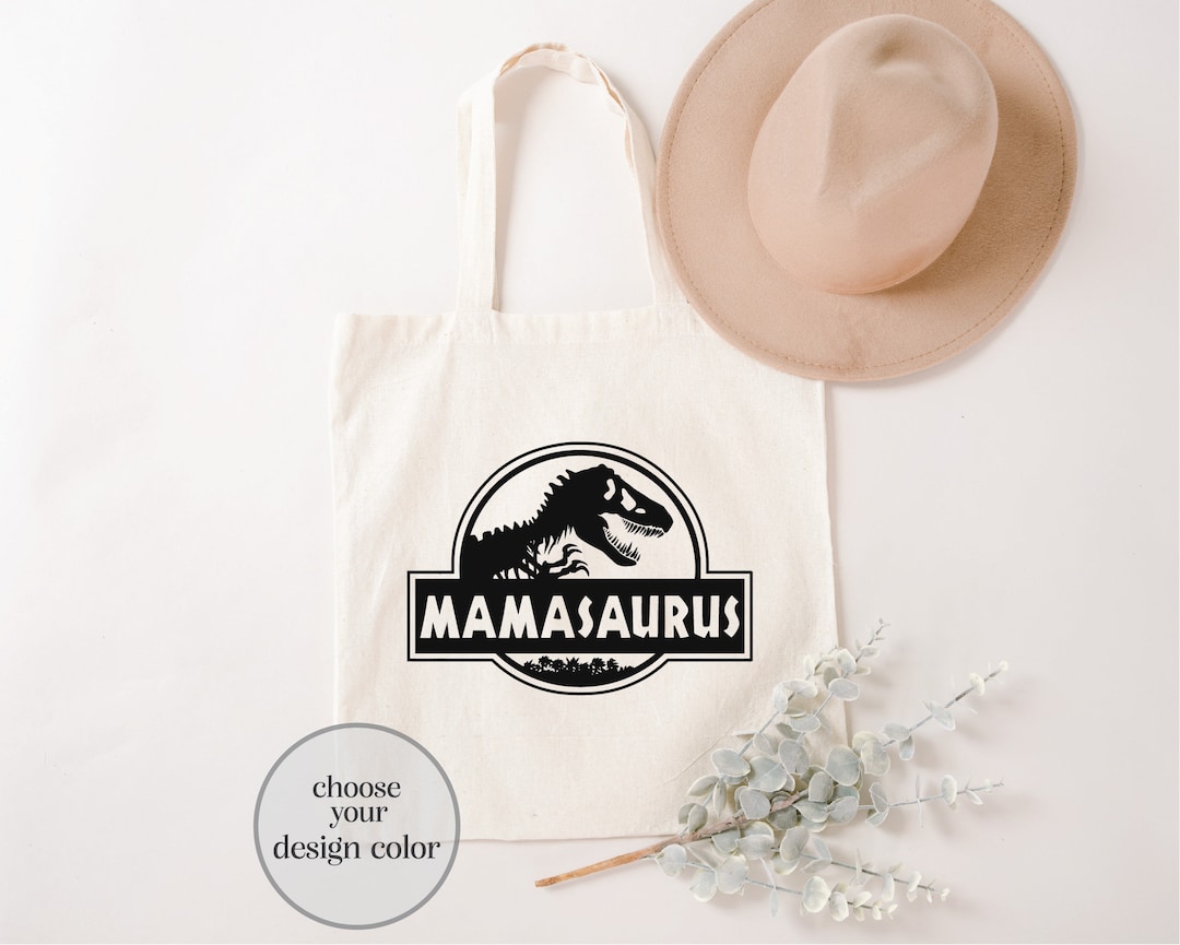 Mamasaurus Tote Bag: Dinosaur Mom Gift - Etsy