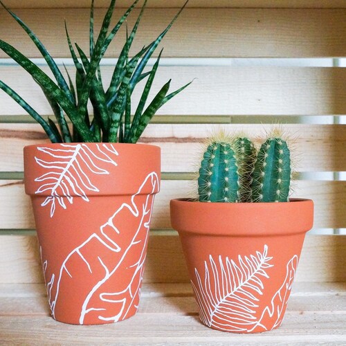 NEW Hand Painted Planter Pot - Etsy