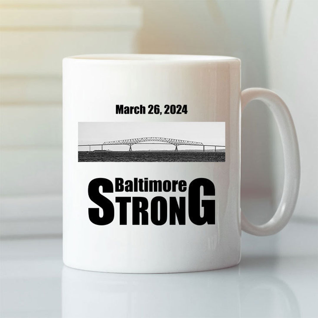 Francis Scott Key Bridge Collapse Baltimore Coffee Mug, Patapsco River ...