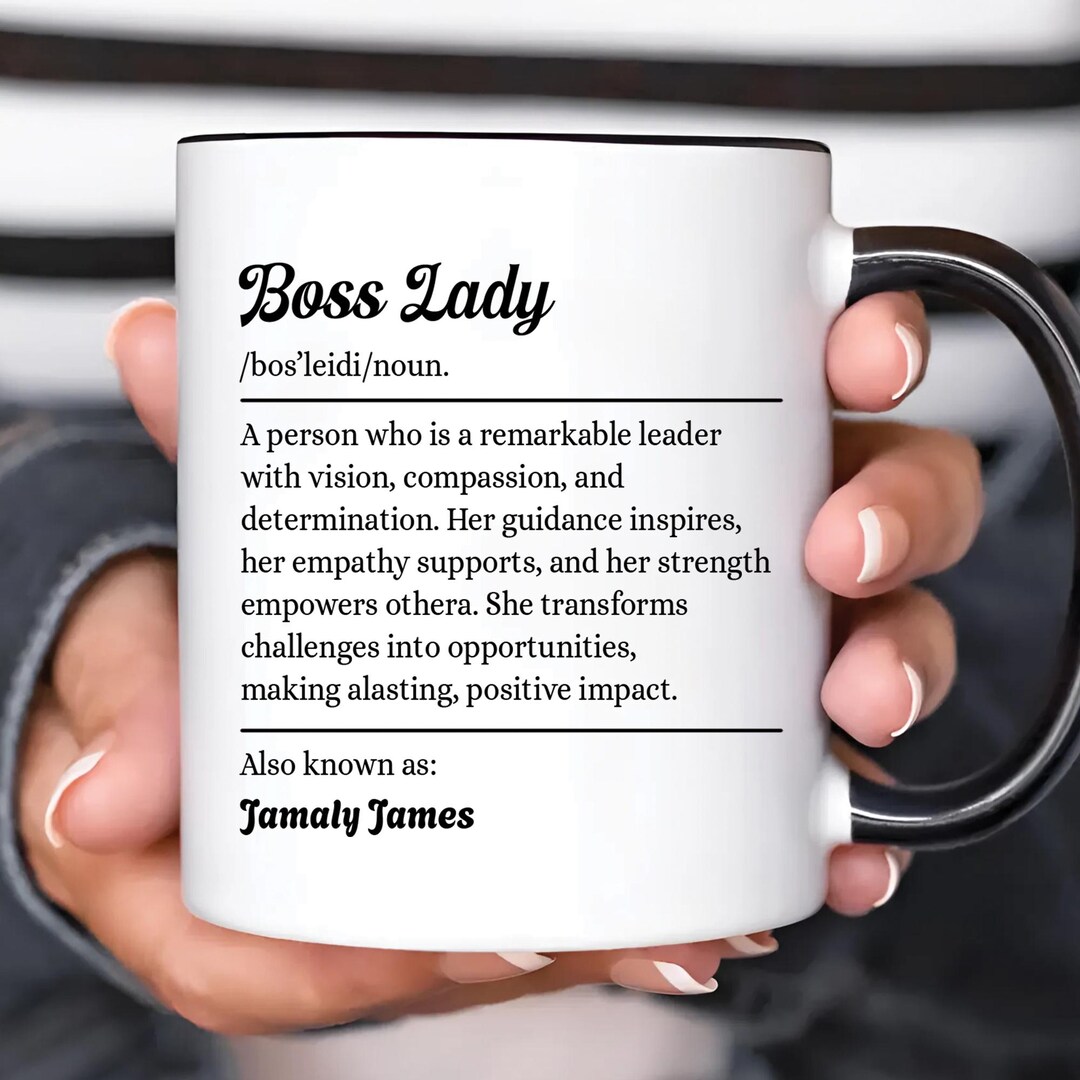 Boss Lady Definition Mug, Funny Boss Gift Coffee Mug, Employee ...