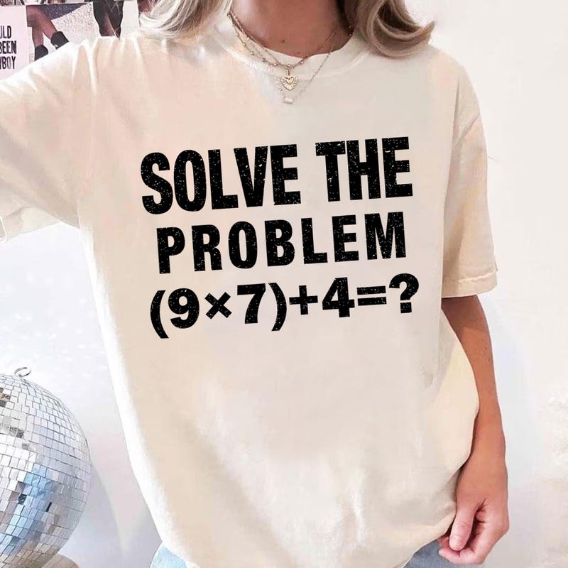 Problem Solved T Shirt - Etsy
