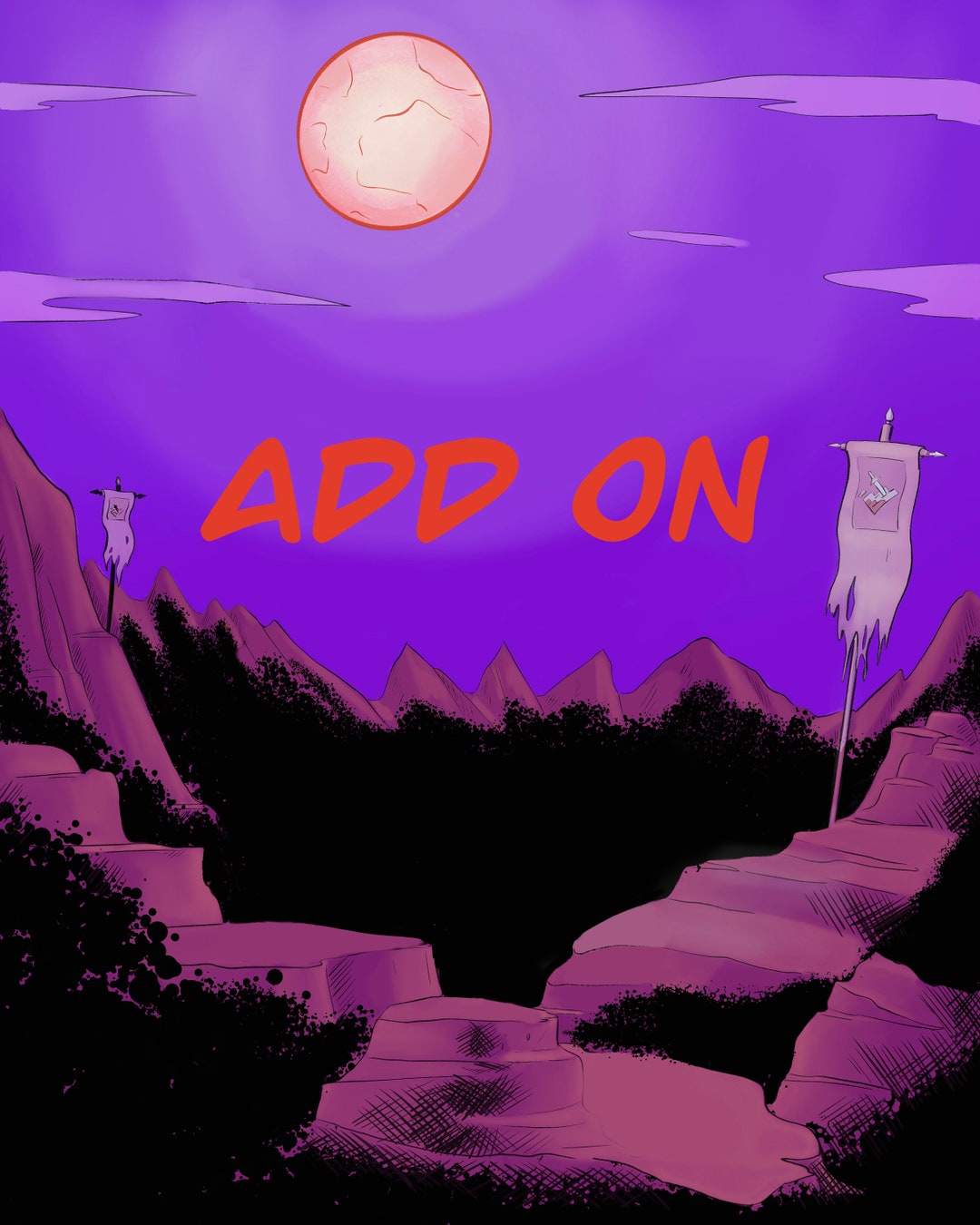 ADD ON: Background for Digital Characters - Etsy