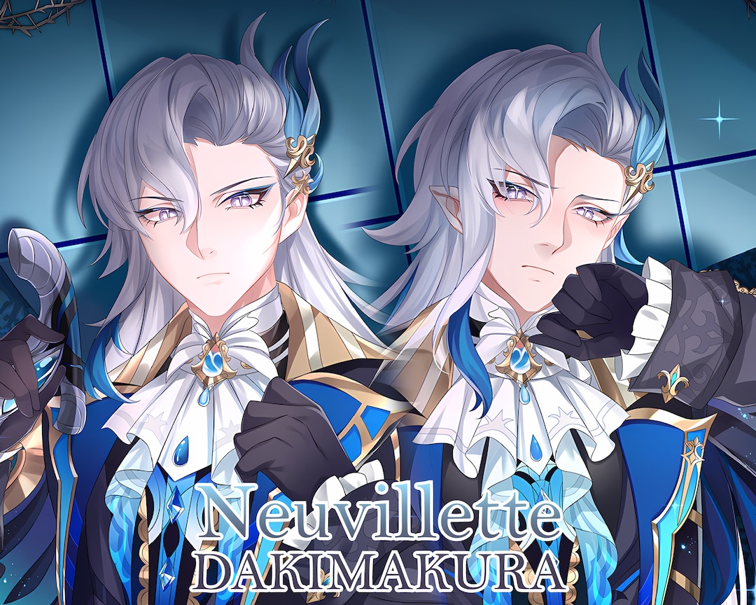 Genshin Impact-Neuvillette-Dakimakura Anime Hugging Body Pillow Cover ...