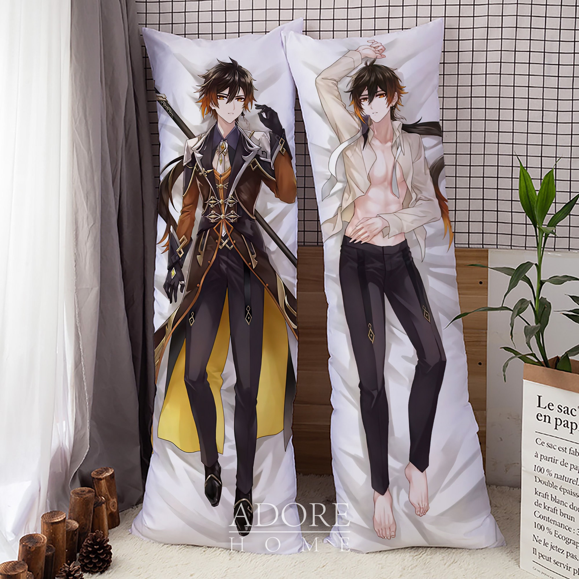 Genshin Impact Zhongli Dakimakura Anime Hugging Body Pillow Etsy