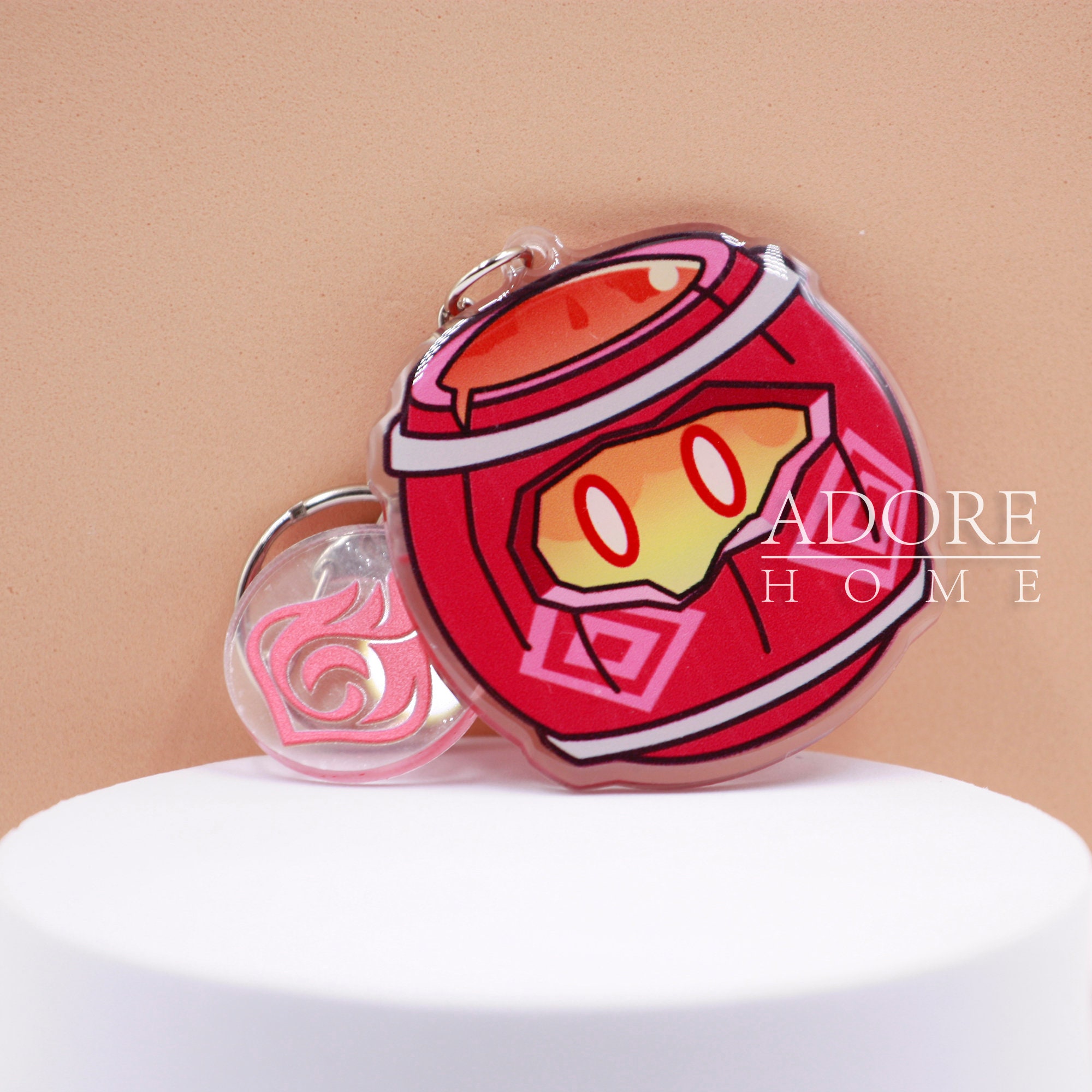 Buy 3 Get One Free Genshin Impact Cute Slime Keychain Acrylic - Etsy