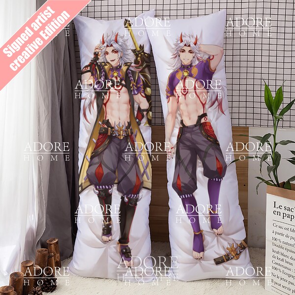Genshin Body Pillow Itto Etsy 9281