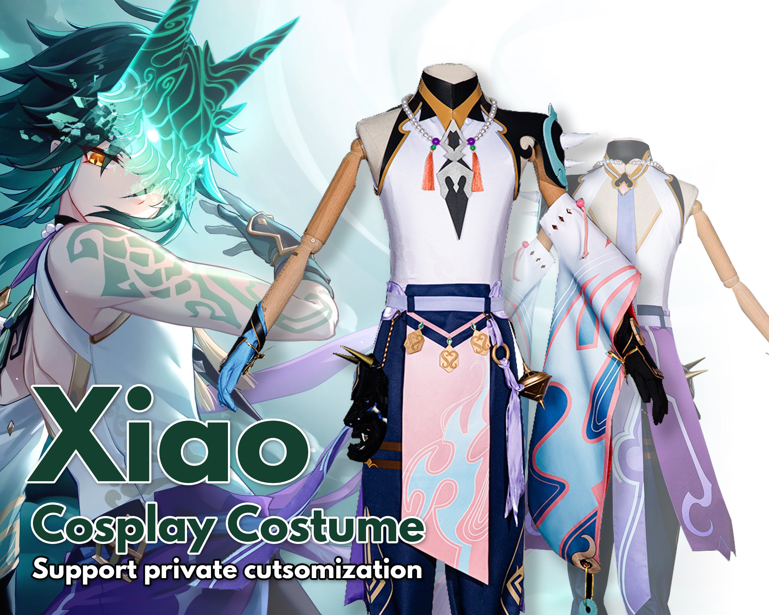 Hot sales of goods Genshin Impact Xiao Cosplay Costume Full Set Custom ... Hot sales of goods Genshin Impact Xiao Cosplay Costume Full Set Custom ...