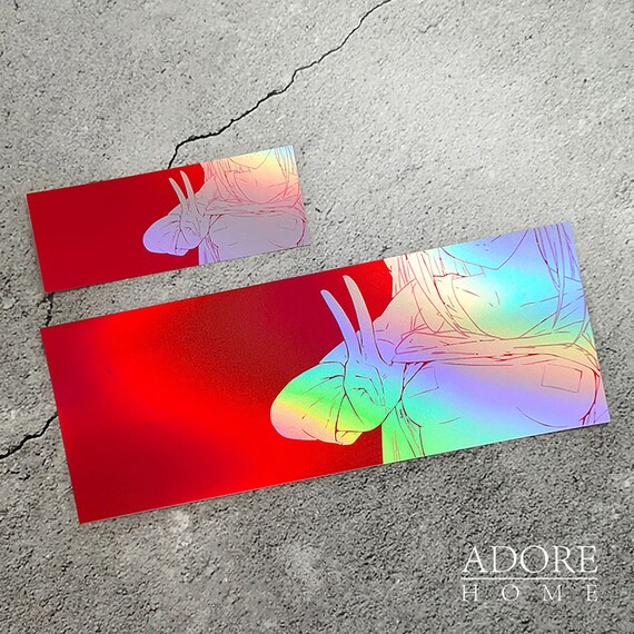 Anime Holographic Sticker Decal Car Paper Bumper Stickers Paper & Party ...
