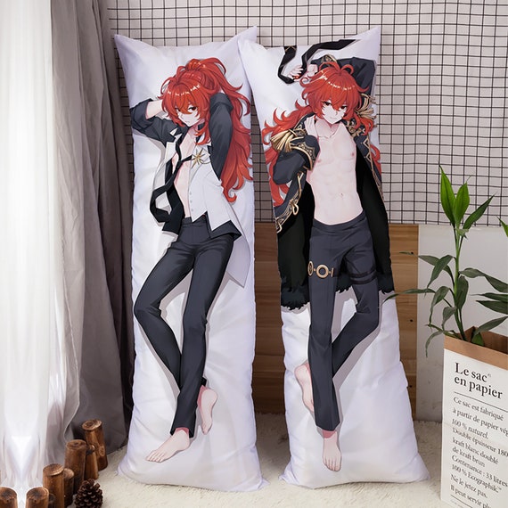 Genshin ImpactHot Diluc-Dakimakura Anime - Etsy España