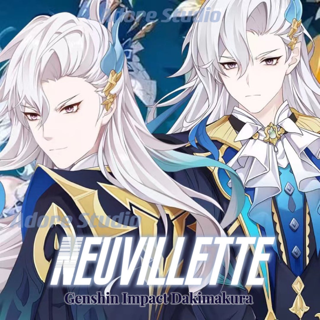 Genshin Impact-neuvillette-dakimakura Anime Hugging Body Pillow Cover ...