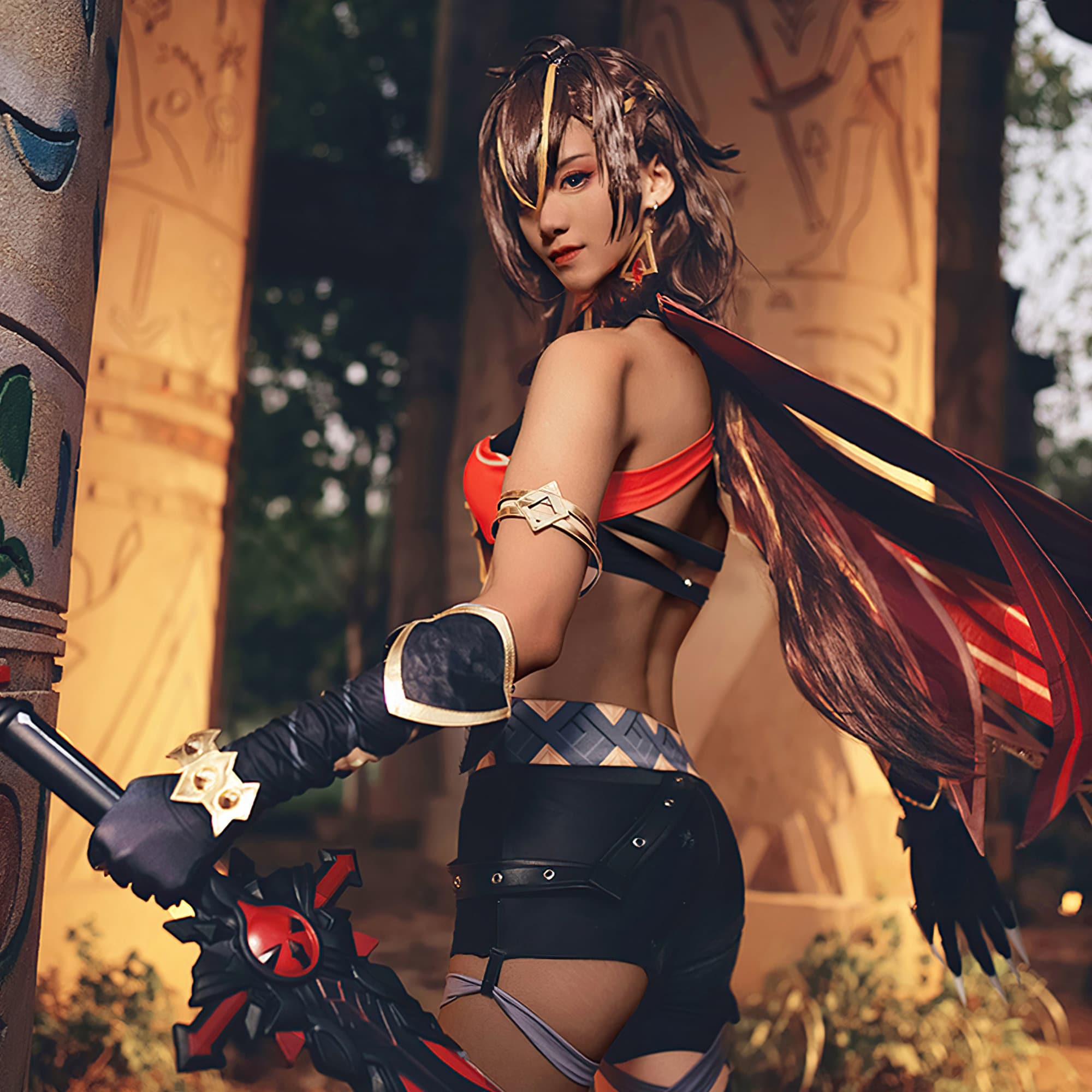 Dehya Genshin Impact Cosplay Costume Custom Size Genshin - Etsy Denmark