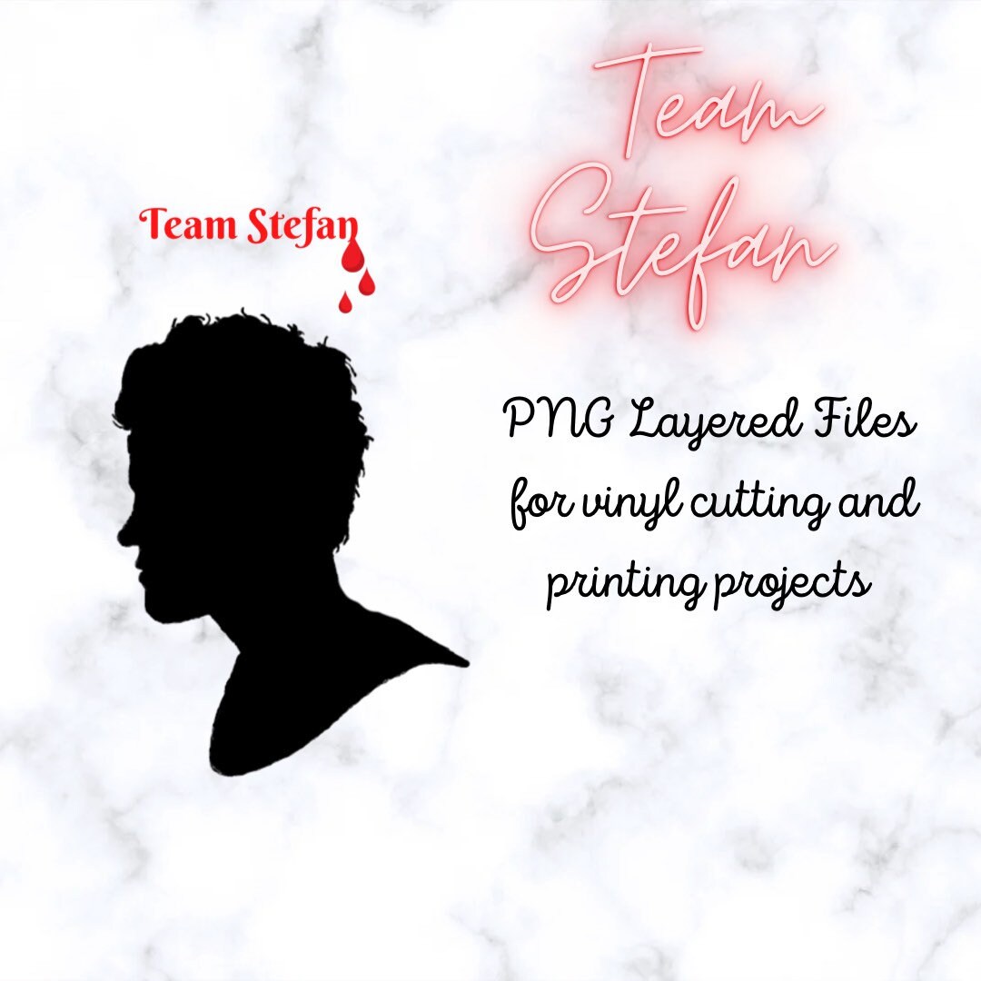 Team Stefan Salvatore PNG Download for Vinyl Cutting and - Etsy