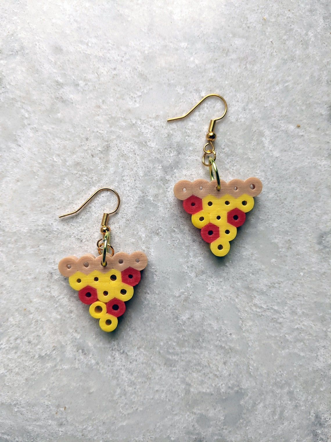 Pizza Perler Bead Earrings - Etsy