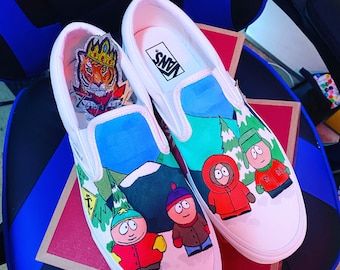 Custom Vans - Etsy