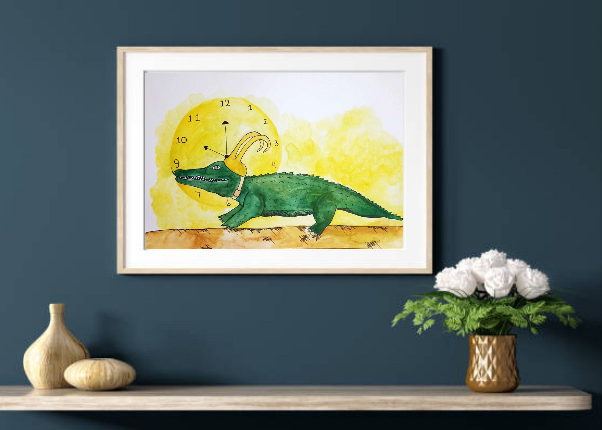 Alligator Loki Watercolor Digital Art Print - Etsy