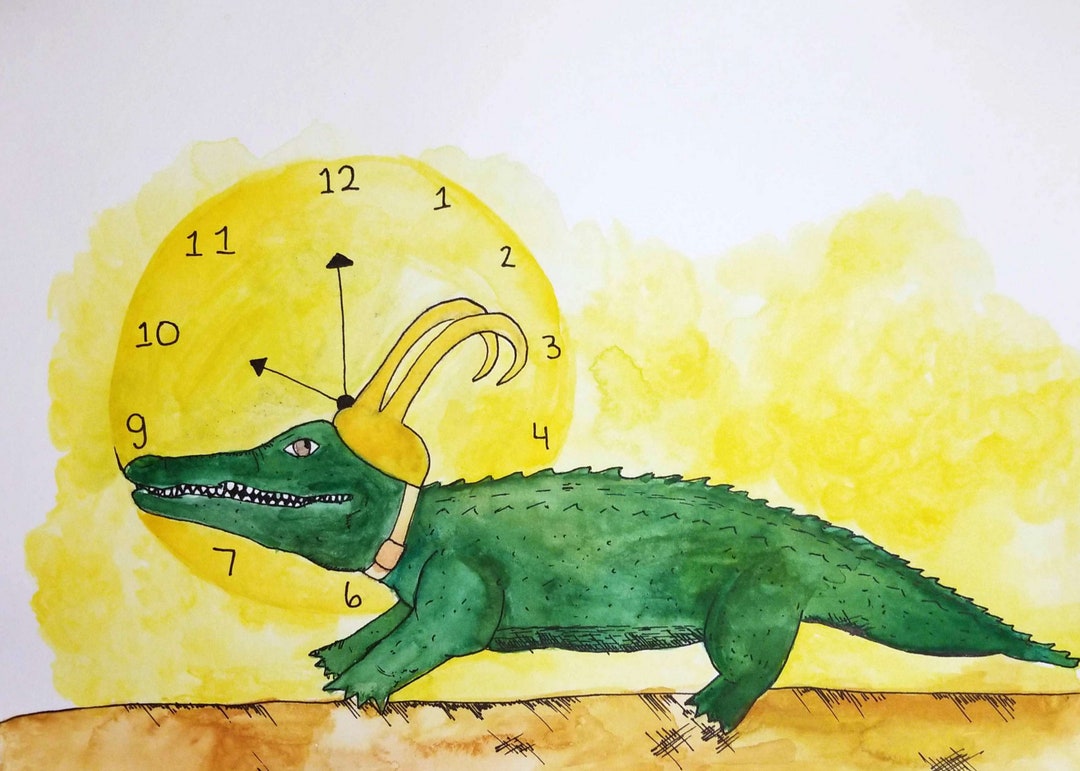 Alligator Loki Watercolor Digital Art Print - Etsy