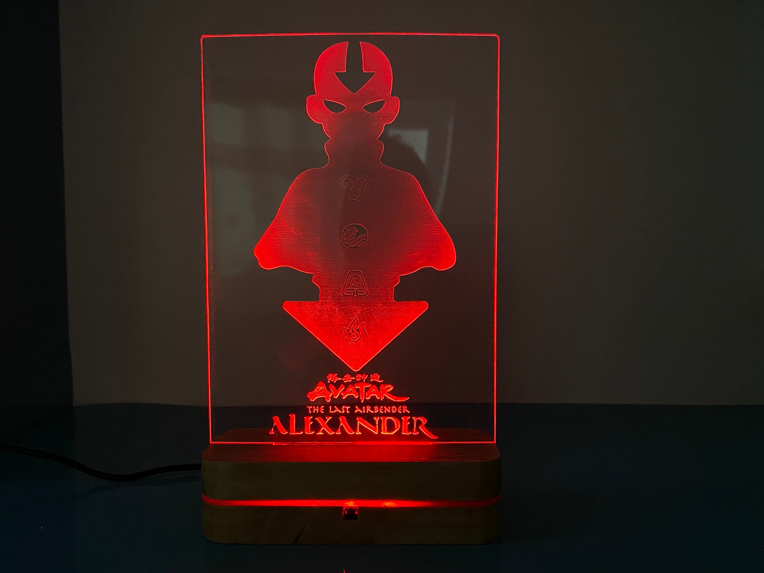 Personalized Avatar The Last Airbender LED Light Appa Aang | Etsy