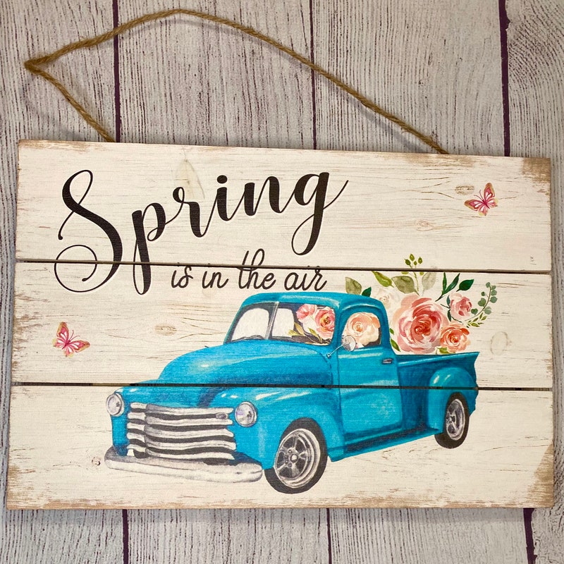 Spring Wreath Signs - Etsy