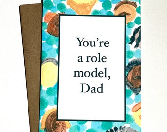 Dad Role Model Card - Etsy