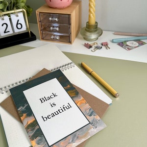 Empowering Black History Month Card, Black is Beautiful Greeting Card ...