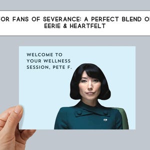 Custom Severance-inspired Card, Personalized Wellness Session Greeting ...