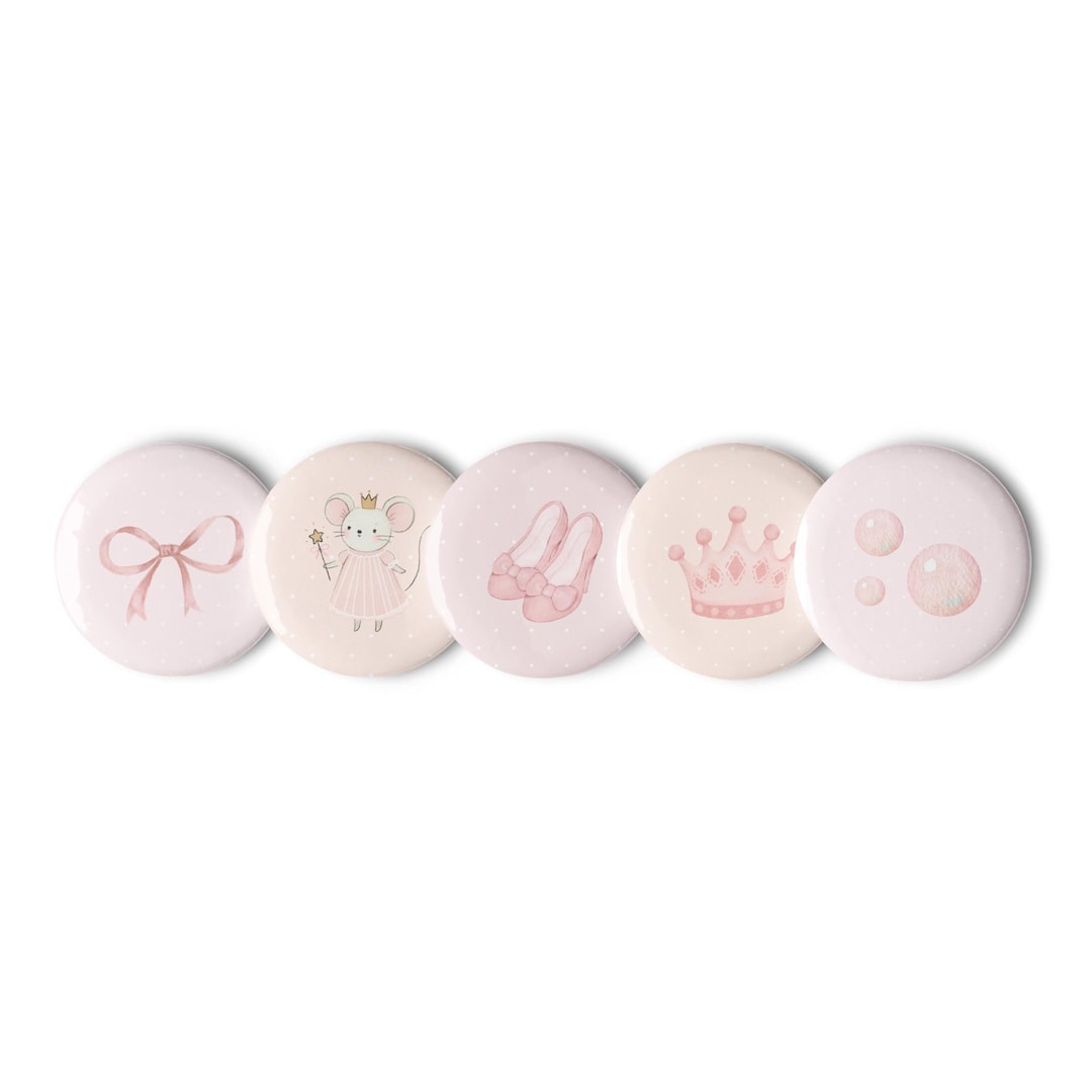 Glinda-inspired Pin Set (5-pack), Pastel Wicked Movie Watercolor Pins ...