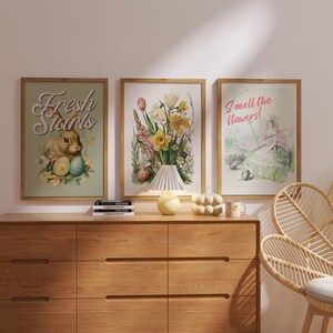 Vintage Modern Spring Original Art Bundle, Spring Gallery Collection ...
