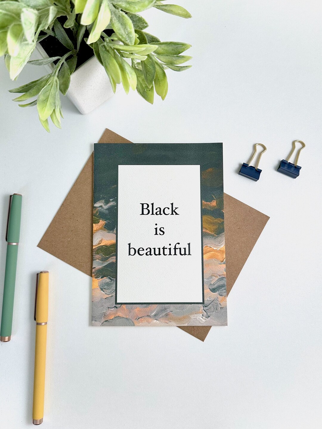 Empowering Black History Month Card, Black is Beautiful Greeting Card ...