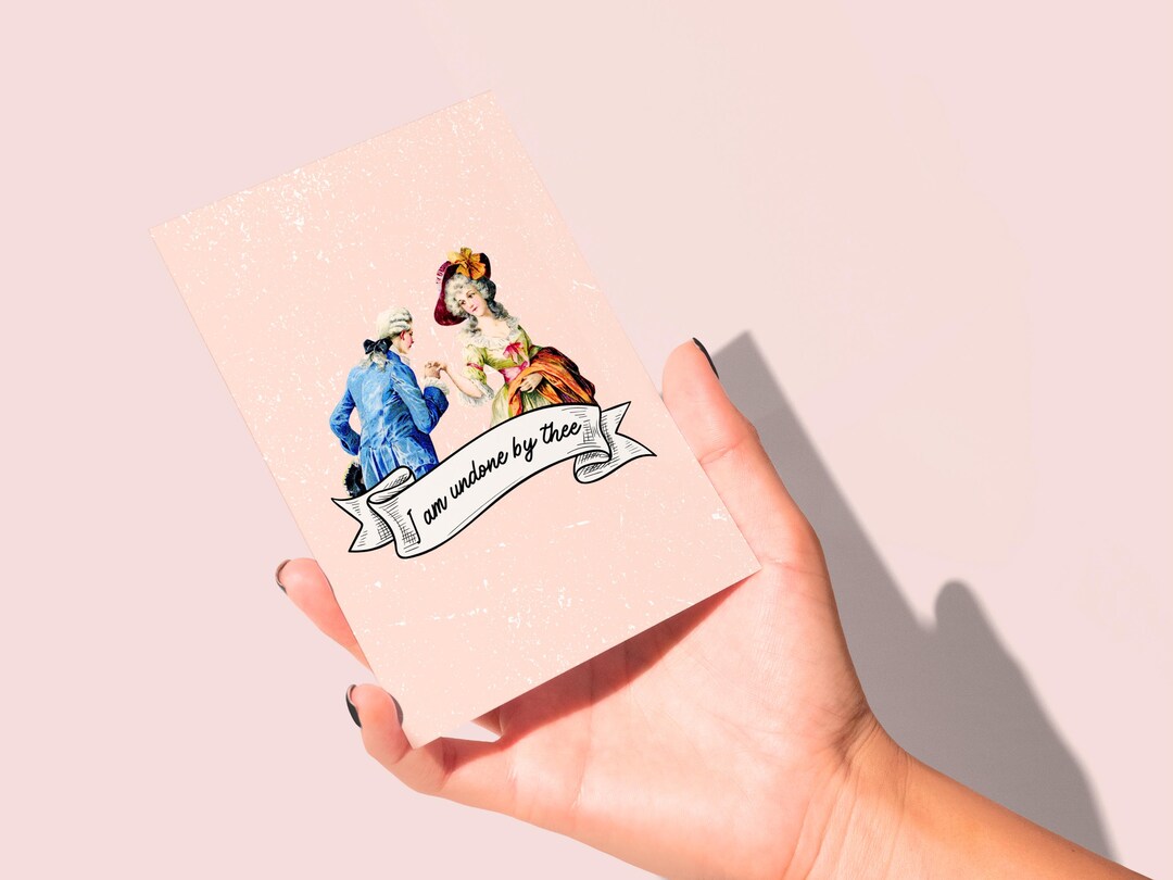 Funny Victorian Handmade Love Card, Undone by Tee Greeting Card, Funny ...