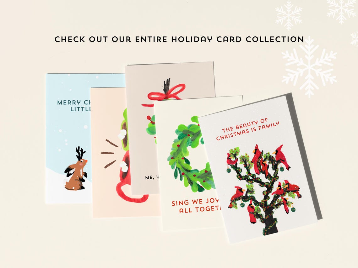 Set of 10 Handmade Secret Santa Cards Secret Santa Giftee Card ...