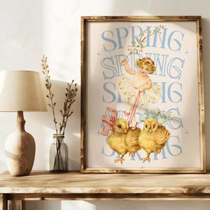 Vintage Modern Spring Original Art Bundle, Spring Gallery Collection ...