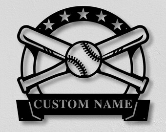 Metal Personalized Baseball Sign - Etsy