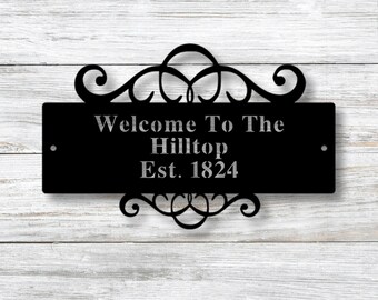 Outdoor Home Name Sign - Etsy