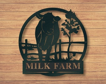 Metal Cow Sign | Etsy