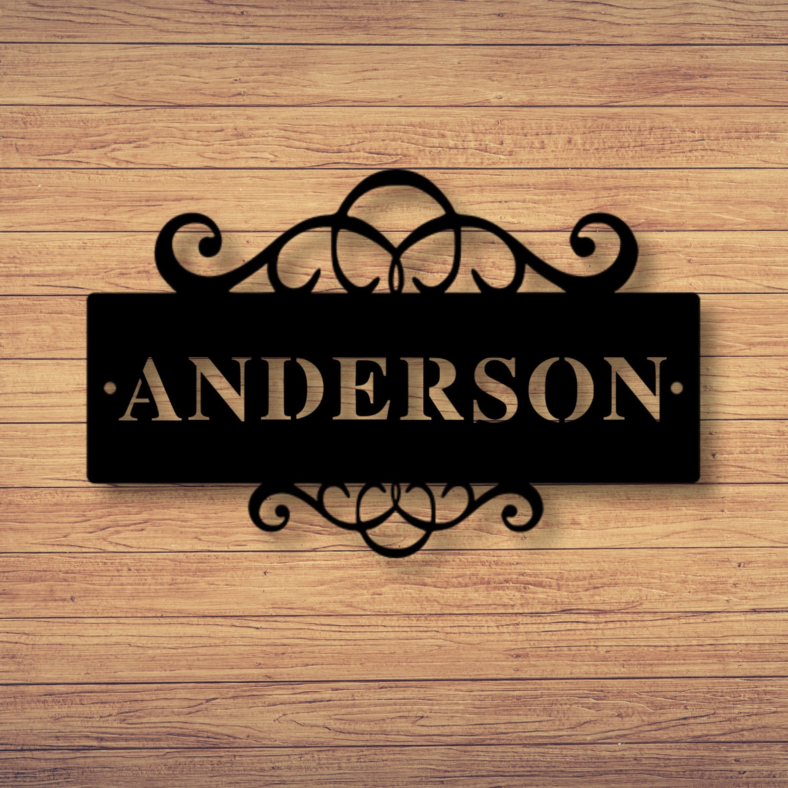 Custom Family Name Sign Metal Name House Sign Personalized - Etsy