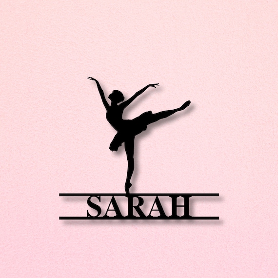 Custom Dance Sign Metal Ballerina Sign Dancer Name Sign | Etsy