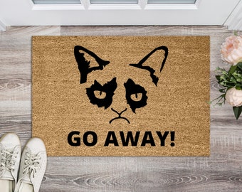 Funny Cat Doormat | Etsy
