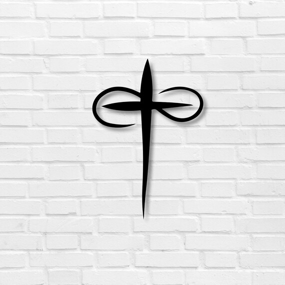Metal Infinity Cross Sign Metal Infinity Sign Gift for | Etsy