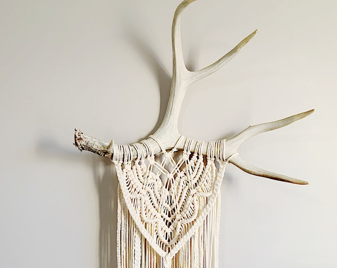 The Dorothy Antler Macrame Wall Hanging - Etsy