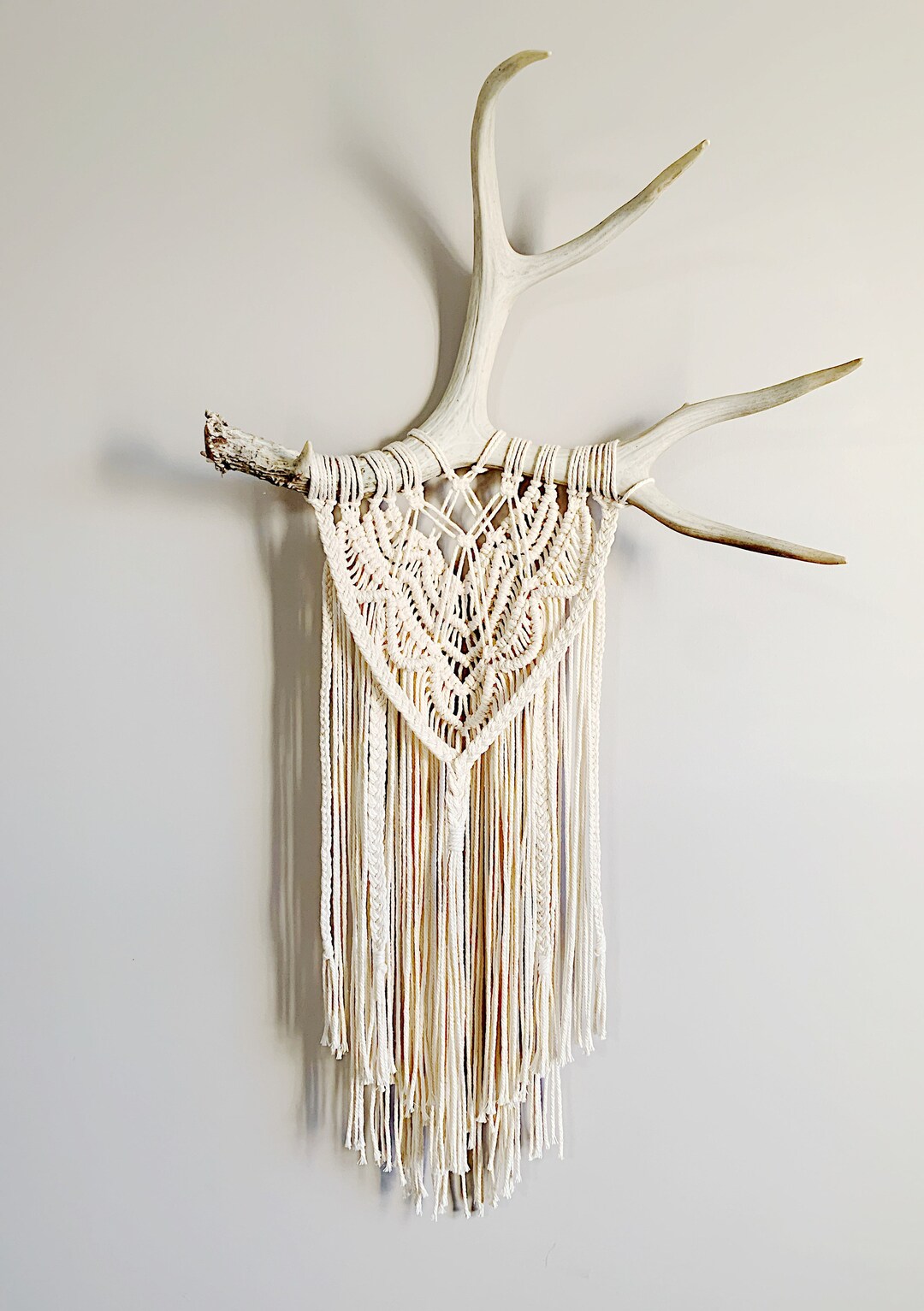The Dorothy - Antler Macrame Wall Hanging - Etsy