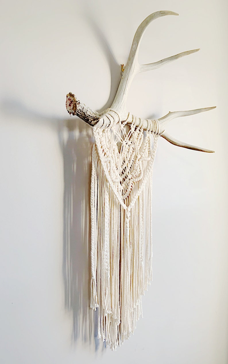 The Dorothy - Antler Macrame Wall Hanging - Etsy