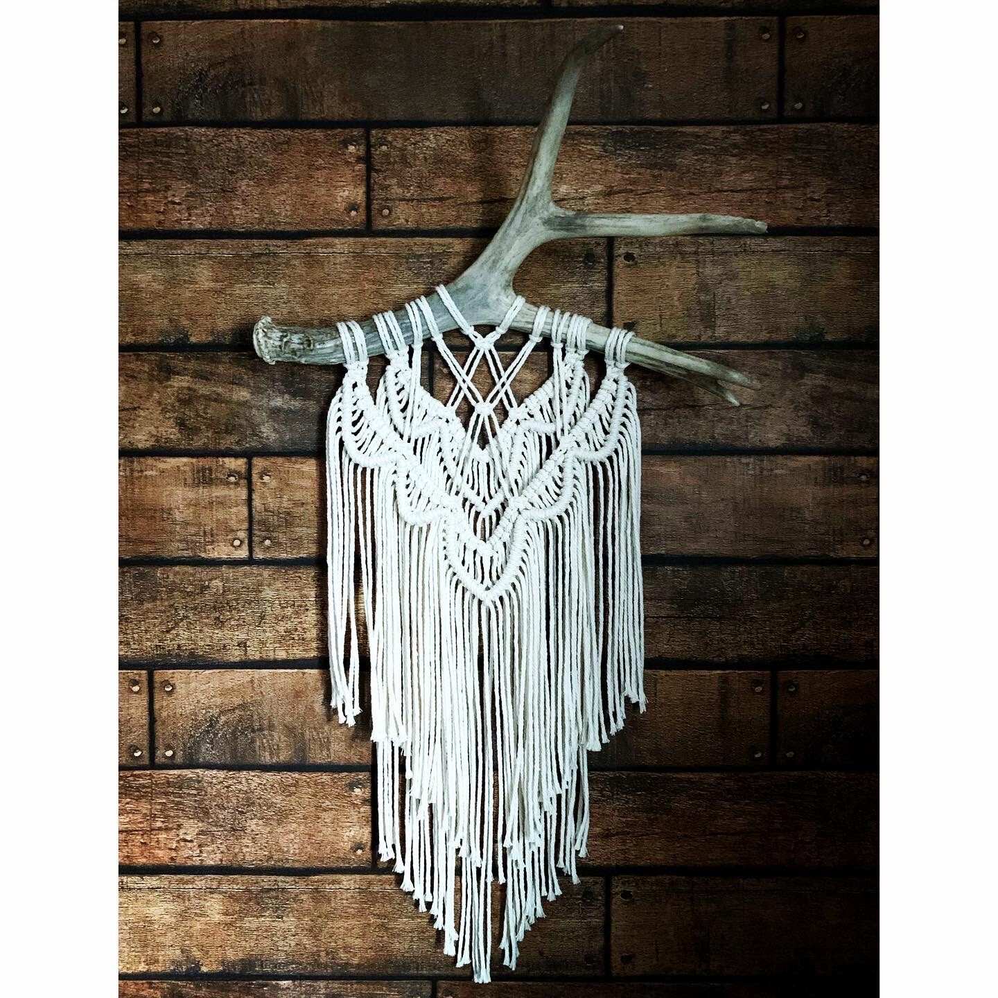 The Florence Antler Macrame Wall Hanging - Etsy