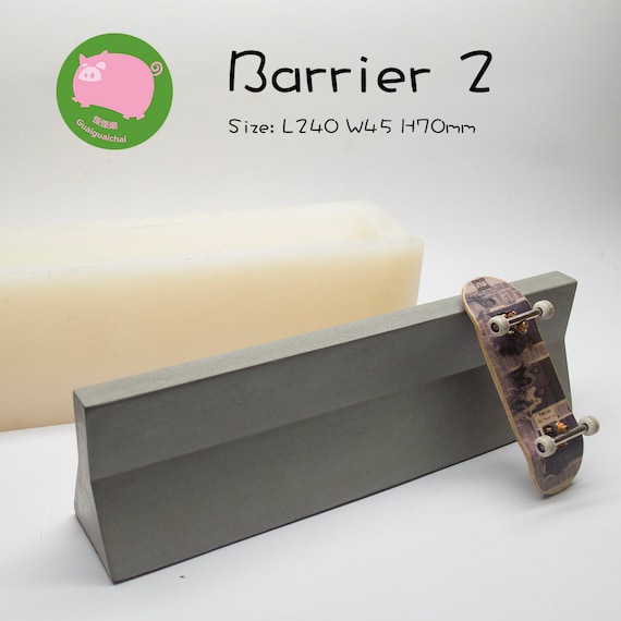 Fingerboard Ramp Mold: Concrete Barrier 2 - Etsy