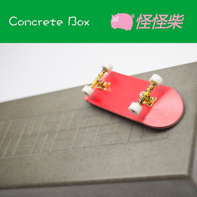 Fingerboard Ramp Basic Concrete Box - Etsy