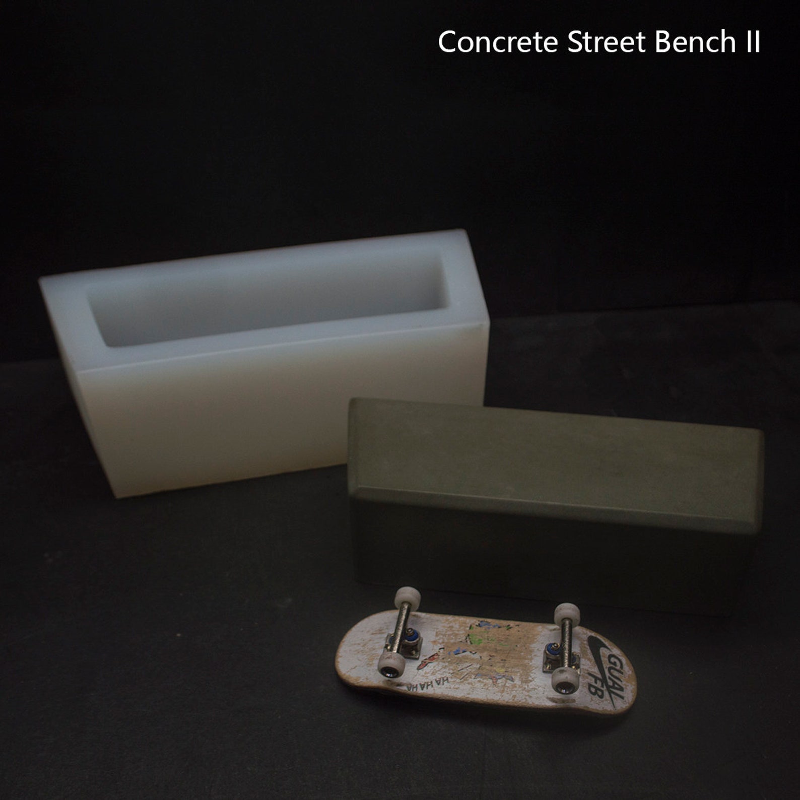 Fingerboard Ramp Mold: Concrete Street Bench II (16mm / 24mm) - Etsy
