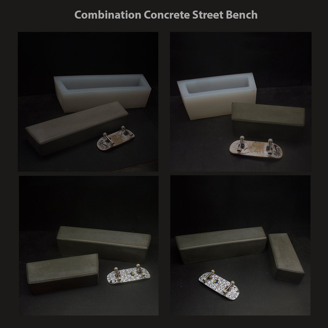 Fingerboard Ramp Mold: Combination Concrete Street Bench - Etsy