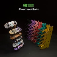 Laser Cut Fingerboard Racks for IKEA Mosslanda Wall Shelves, Holds 14 ...