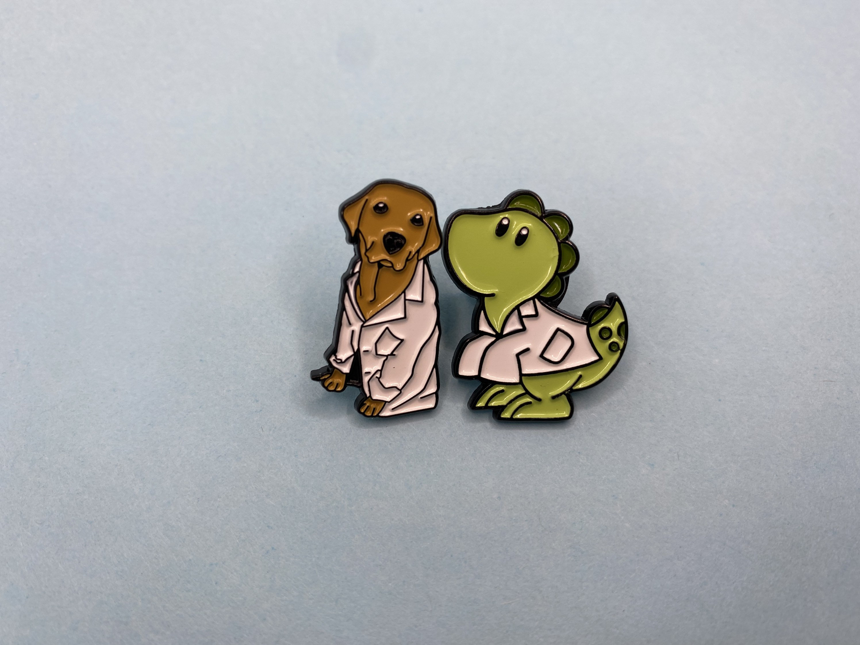 Dinosaur Lab Coat Science Pin Dinosaur Laboratory Dragon - Etsy Canada