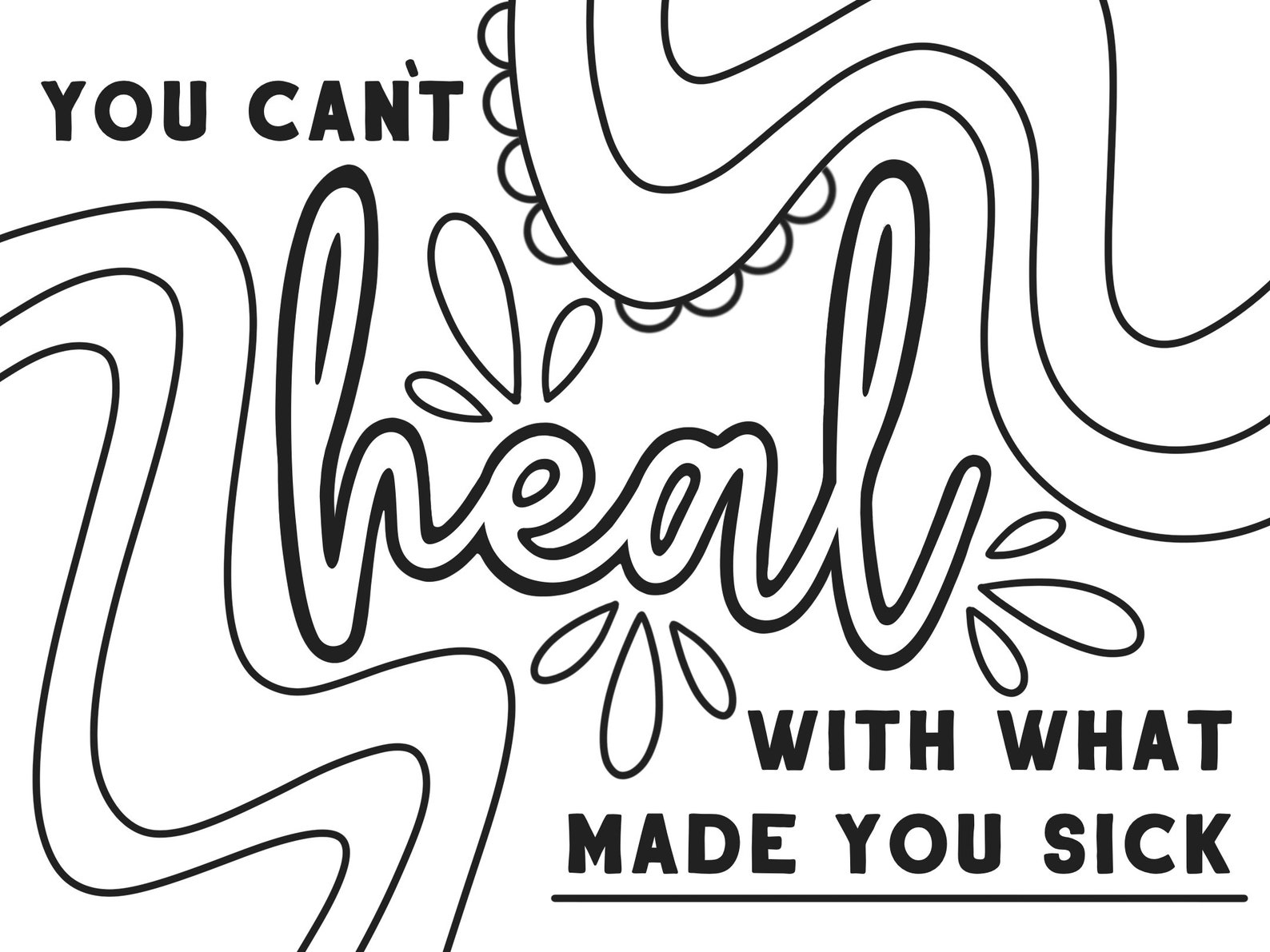 Body Positive Coloring Pages: Eating Disorder Recovery Art (digital ...